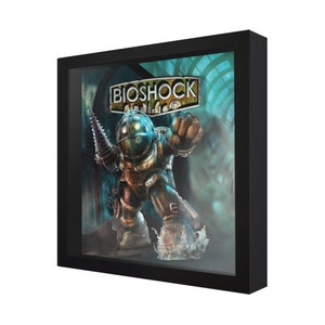 Bioshock (cover Art) - 3D Shadow Box for Gamers | Handmade Wall Art ...