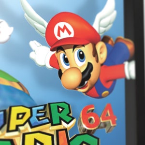 Super Mario 64 Shadow Box: Handmade 3D Gaming Wall Art - Etsy