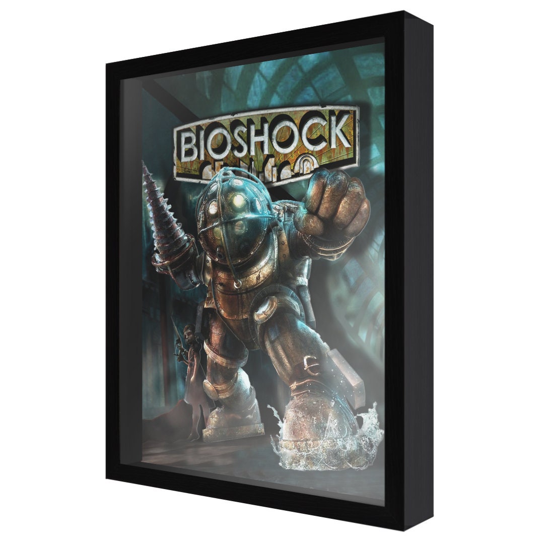 Bioshock cover Art 3D Shadow Box for Gamers Handmade - Etsy