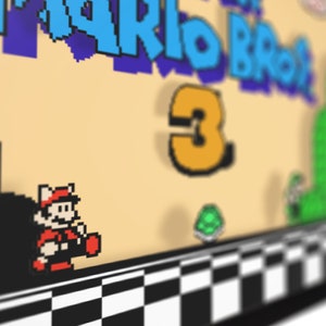 Super Mario Bros. 3 (title Screen) - 3D Shadow Box for Gamers ...