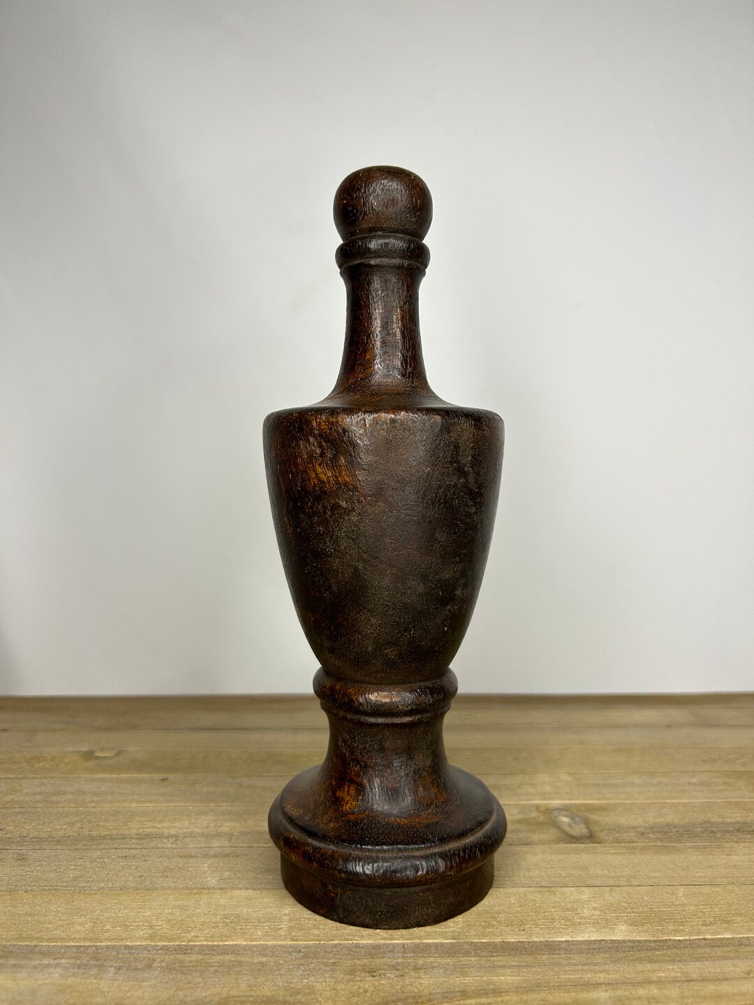 Antique Newel Post Finial Large Solid Wood Staircase Banister - Etsy