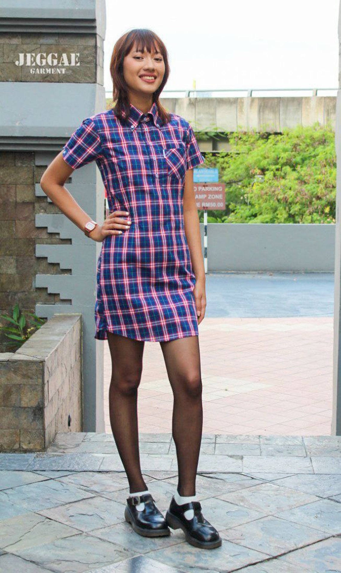 Jeggae Dress *marcia* Skingirl/mod/1969 Button Down! - Etsy