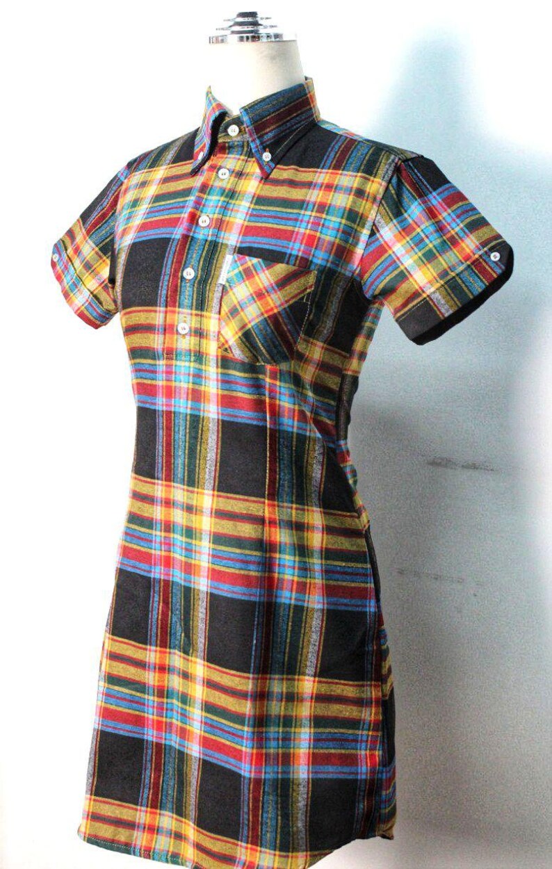 Jeggae Dress *milton* Skingirl/mod Girl/reggae Girl Button Down! - Etsy