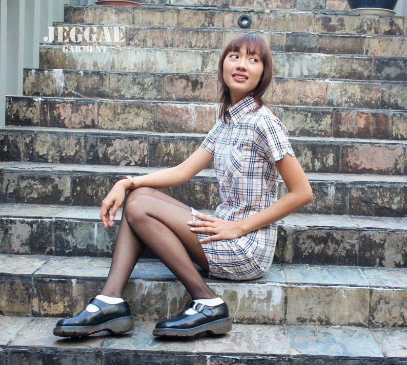 Jeggae Dress *claudette* Skingirl/mod Girl/reggae Girl Button Down! - Etsy