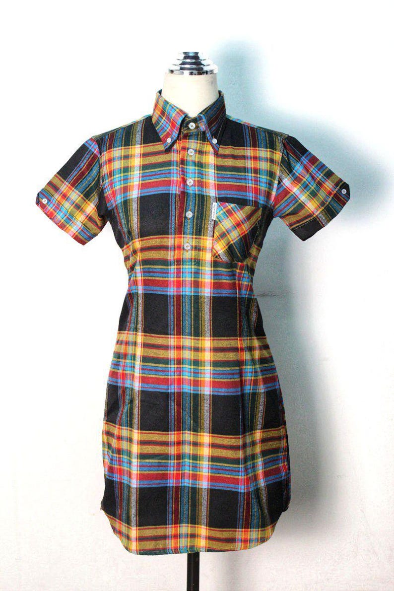 Jeggae Dress *milton* Skingirl/mod Girl/reggae Girl Button Down! - Etsy