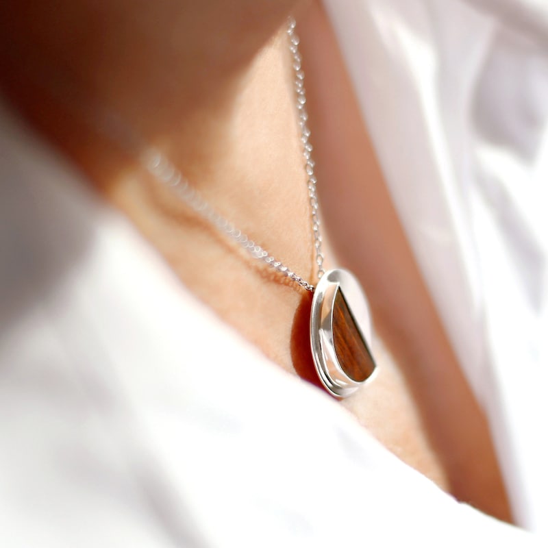 Wood Silver Jewelry - Etsy