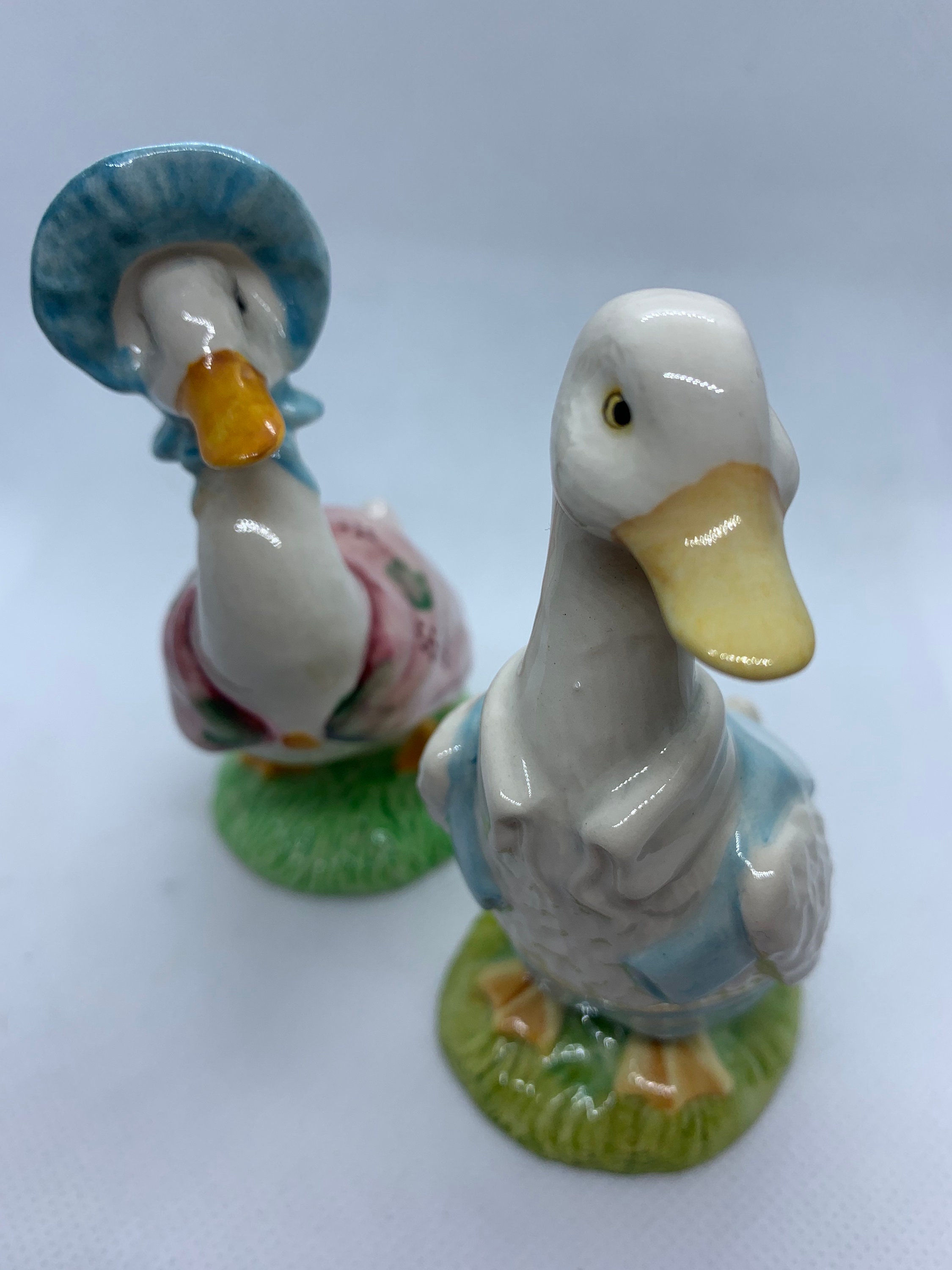 Mrs. Jemima and Mr. Drake Puddle-duck Beatrix Potter Figurines - Etsy