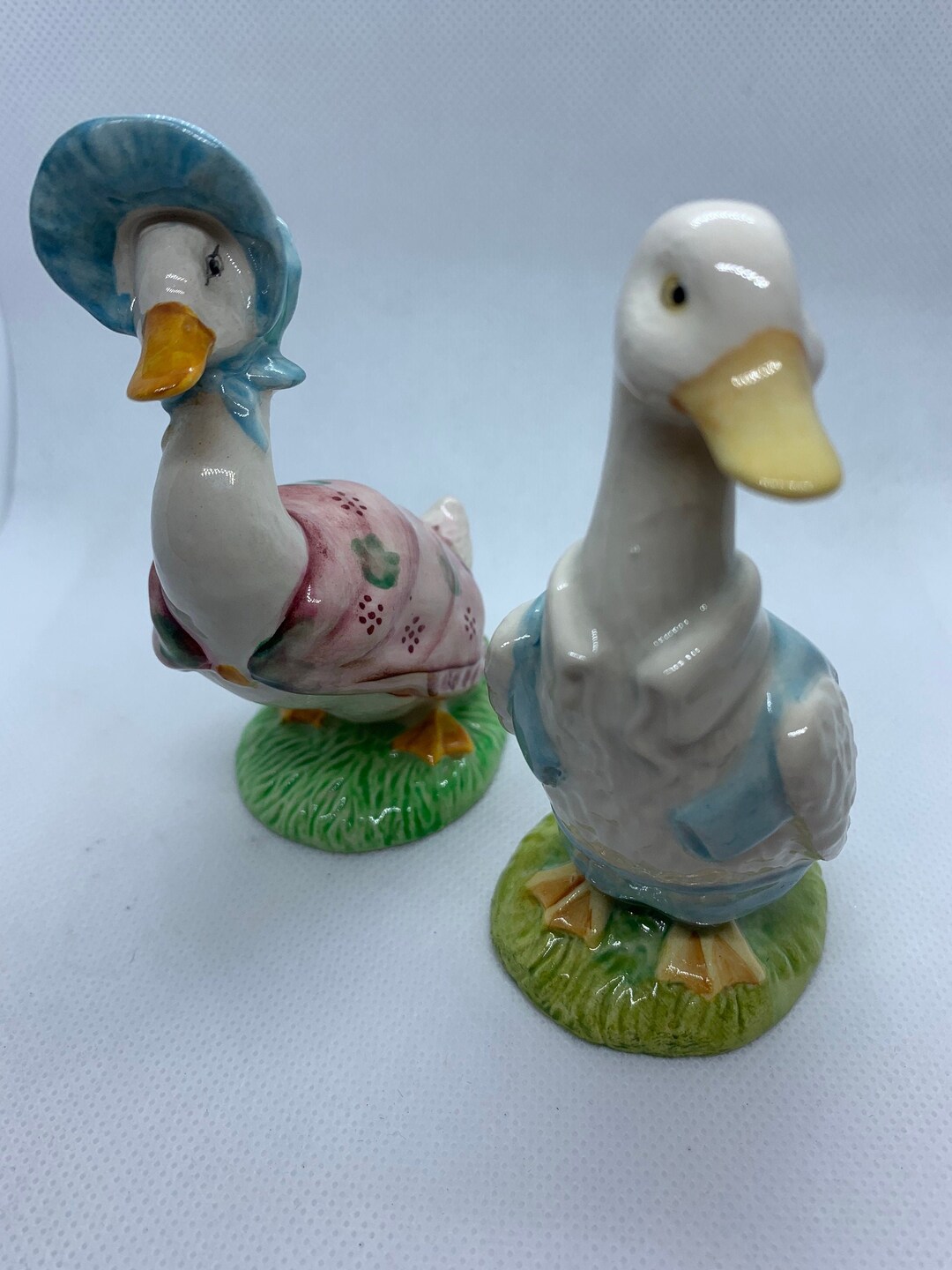 Mrs. Jemima and Mr. Drake Puddle-duck Beatrix Potter Figurines - Etsy