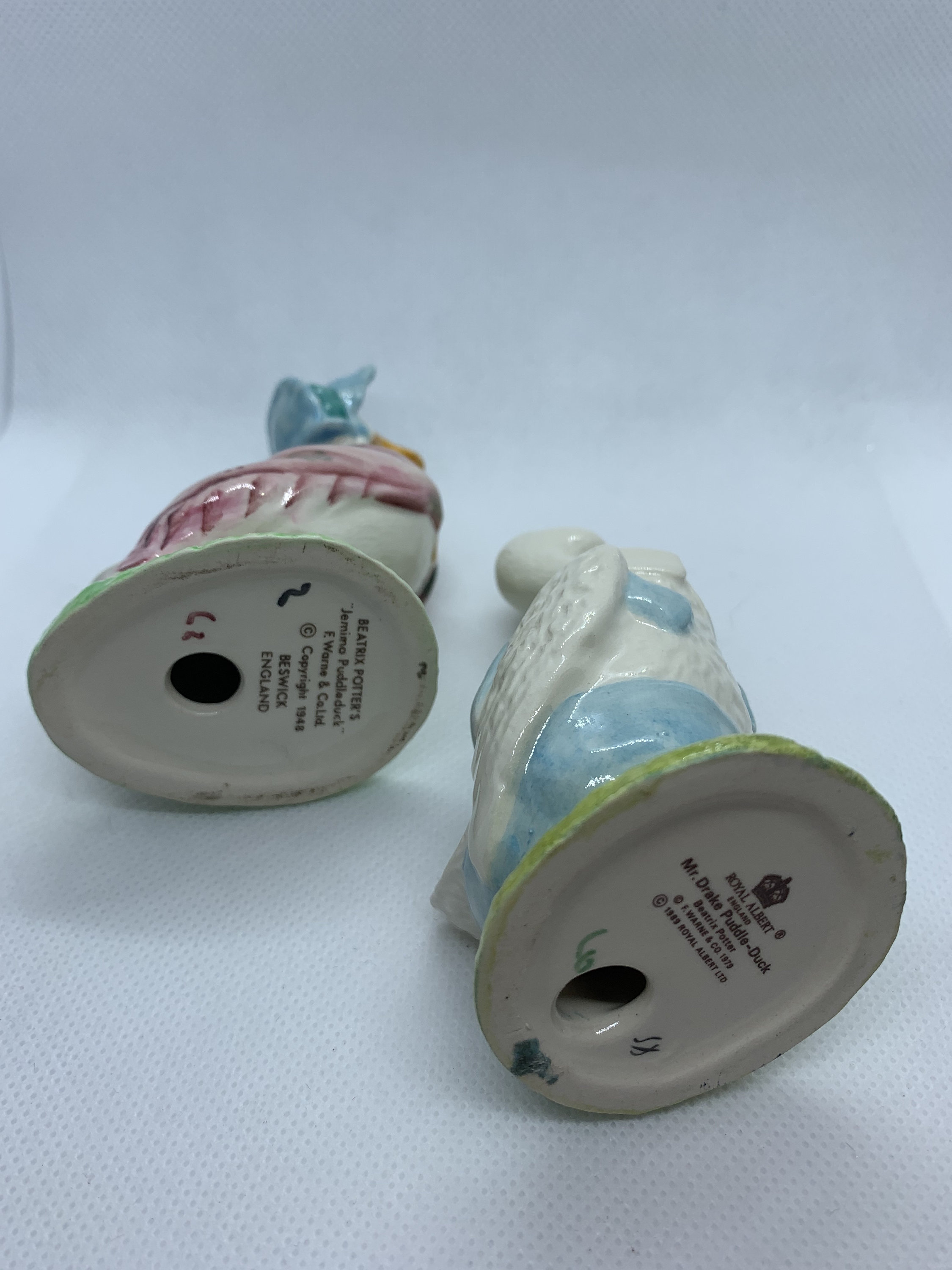 Mrs. Jemima and Mr. Drake Puddle-duck Beatrix Potter Figurines - Etsy