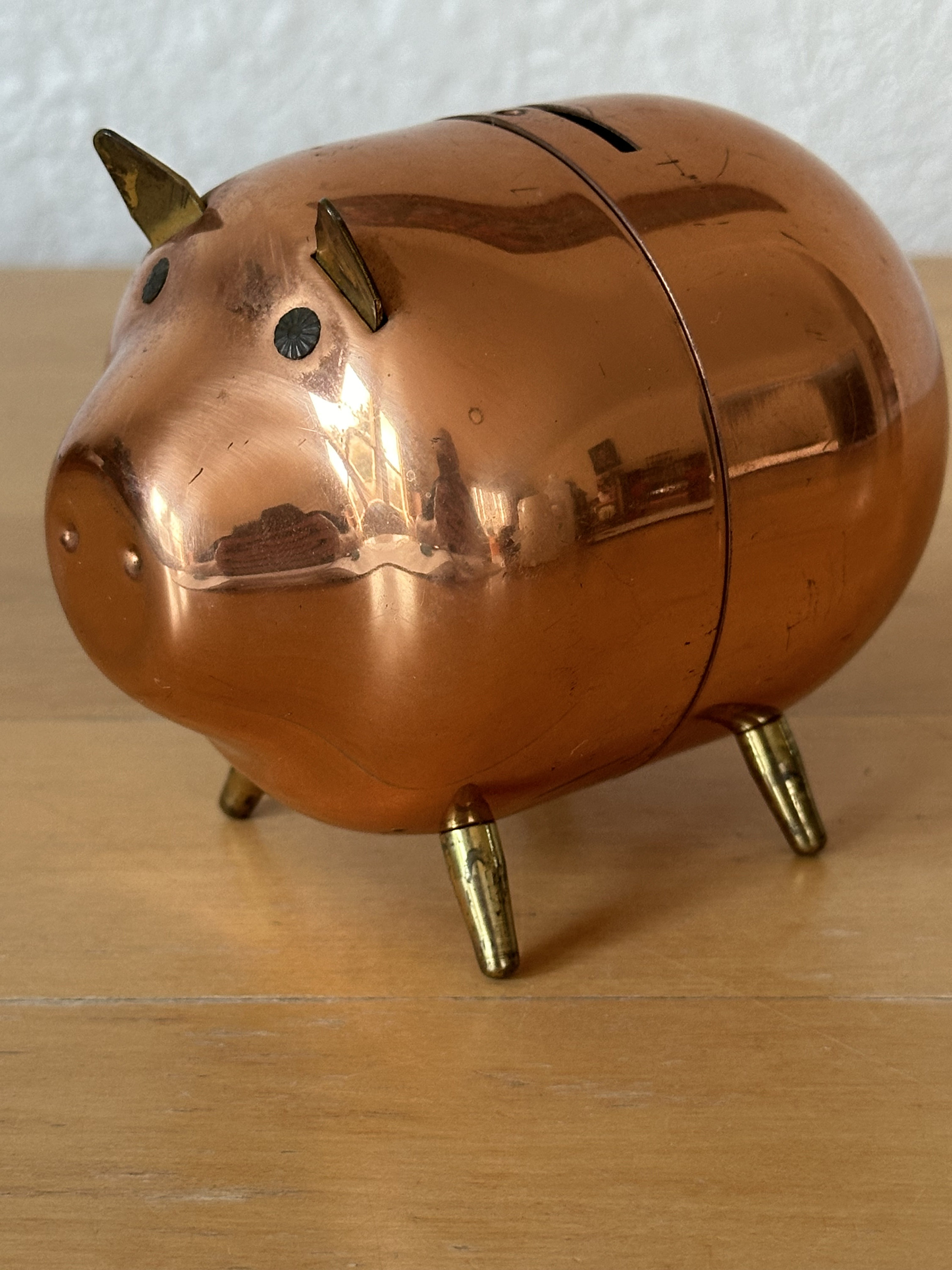 Coppercraft Guild Vintage Copper and Brass Pig Bank - Etsy