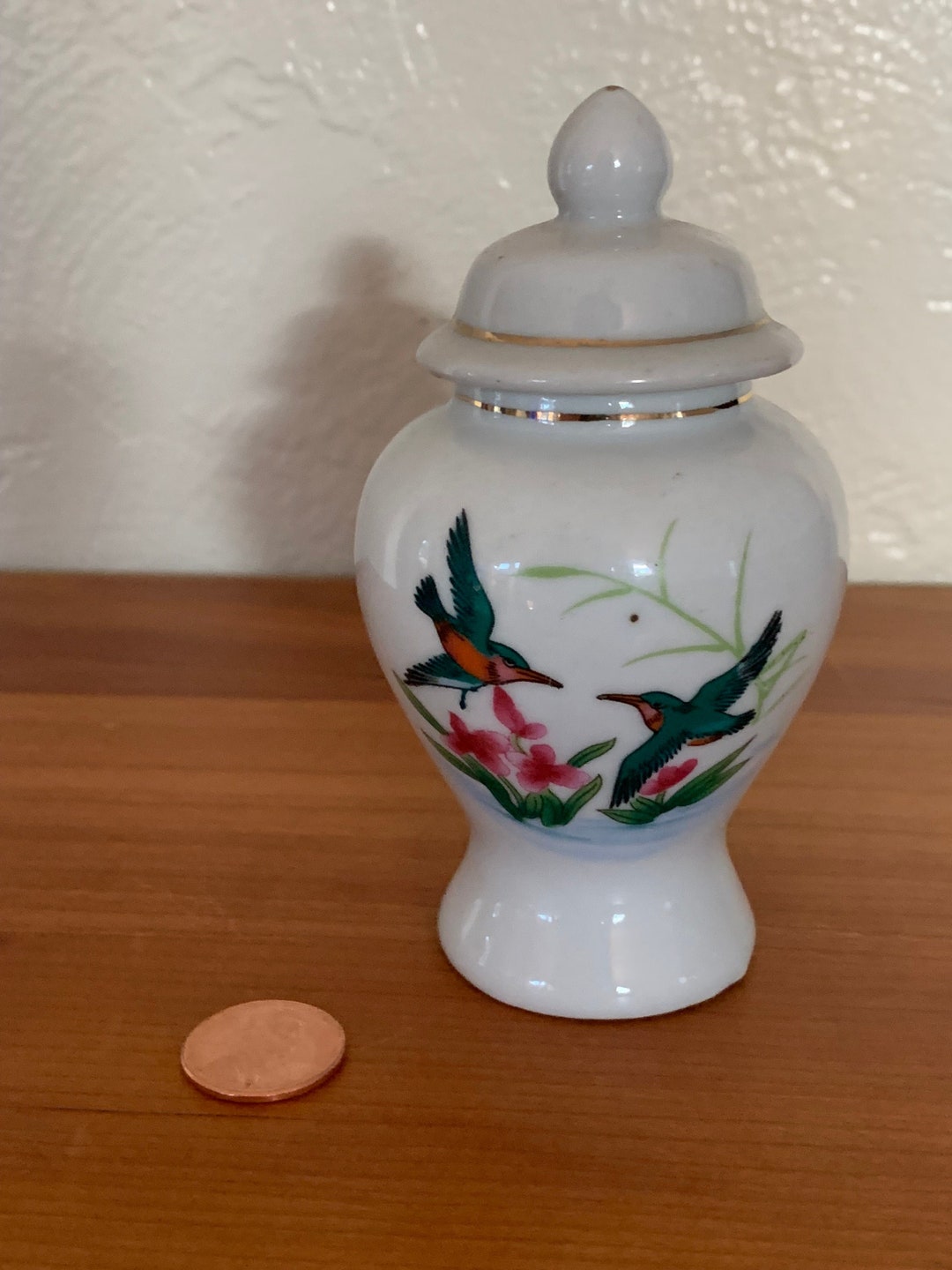 Hummingbird Chinese Small Vintage Ginger Jar - Etsy
