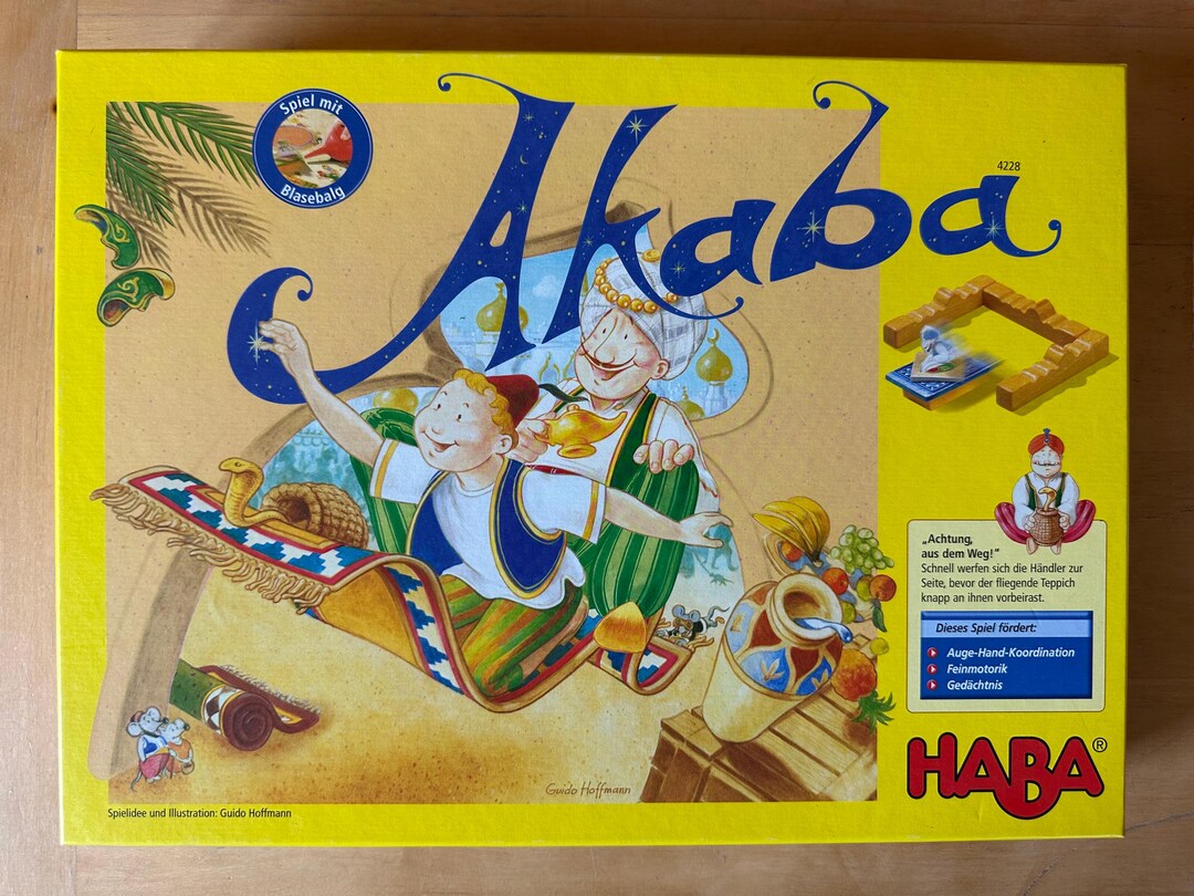 Board Game Vintage HABA Akaba Flying Carpet Children's Game - Etsy