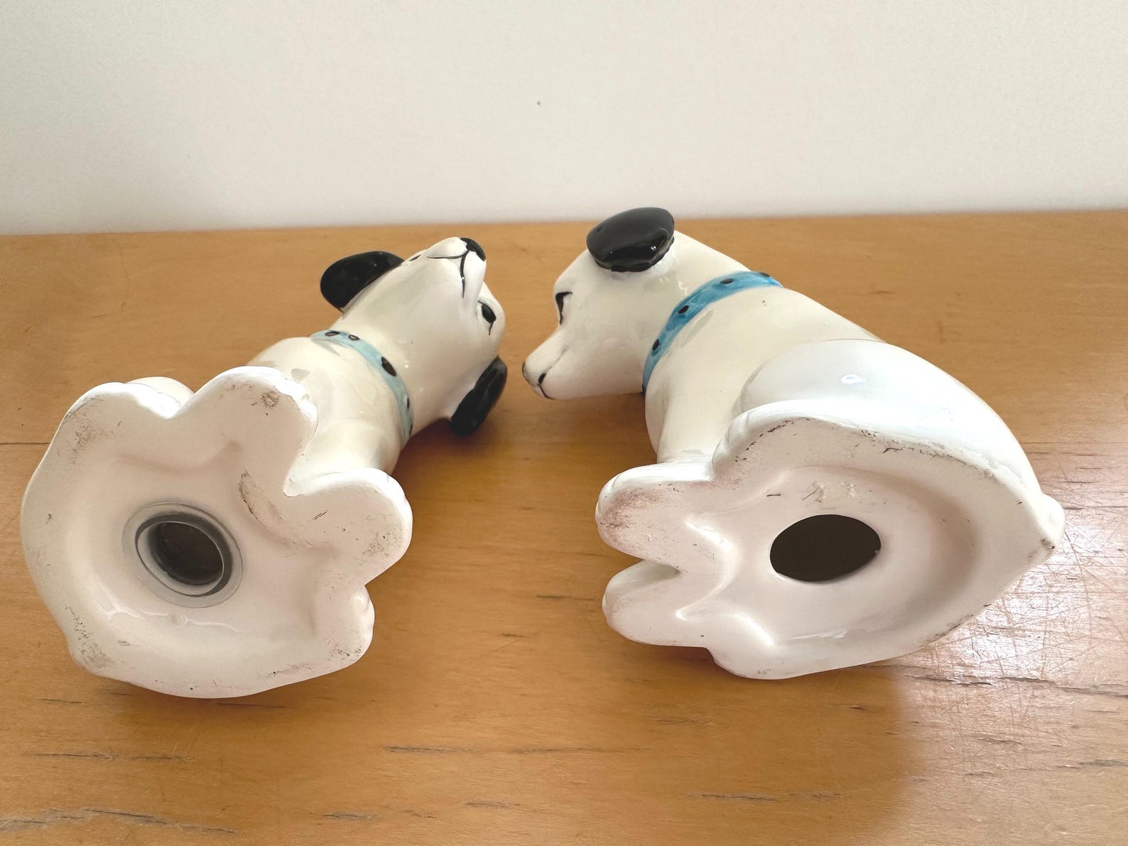 RCA Nipper Vintage Salt and Pepper Shakers Rare Blue Collar Dog - Etsy