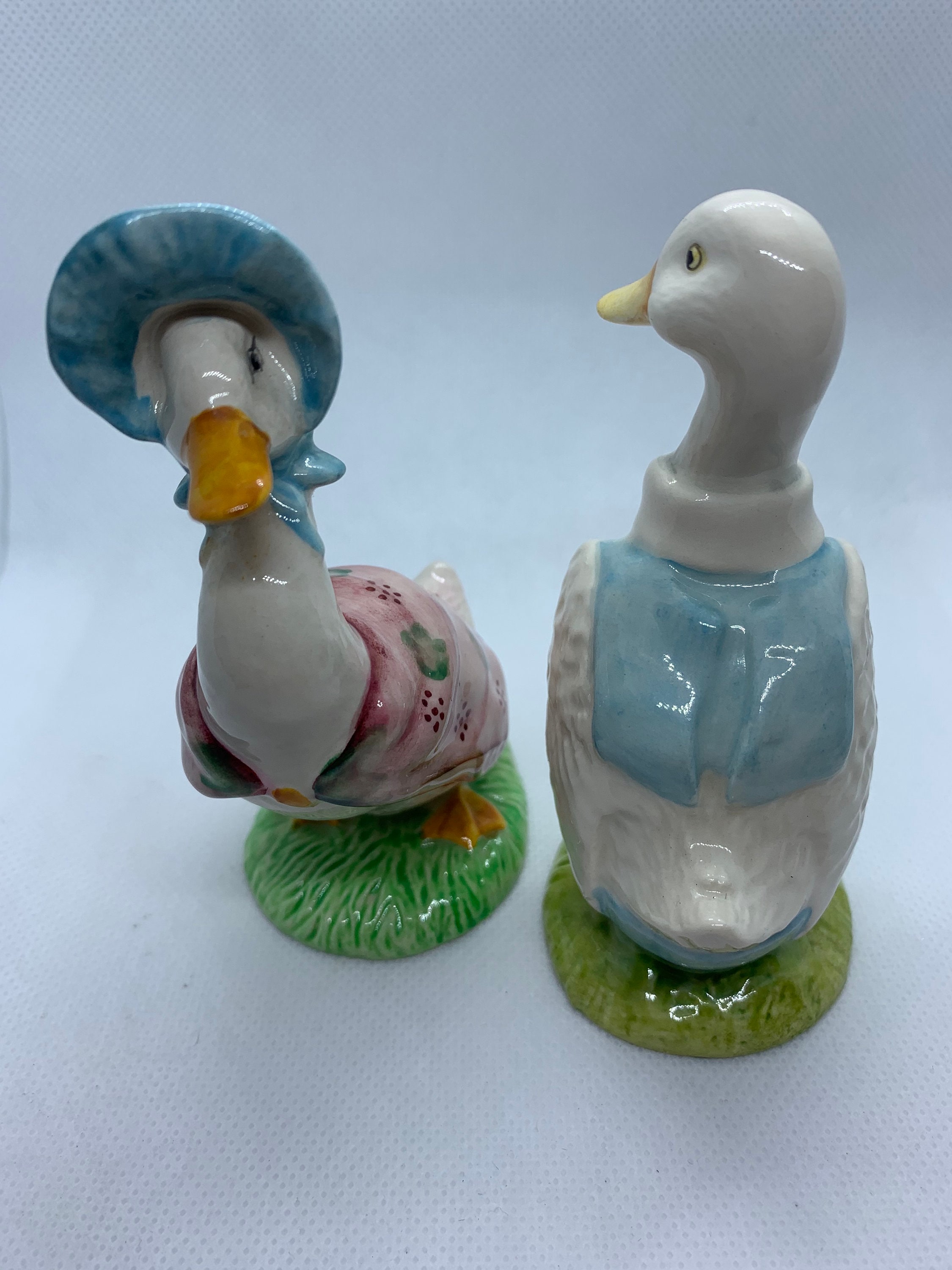 Mrs. Jemima and Mr. Drake Puddle-duck Beatrix Potter Figurines - Etsy