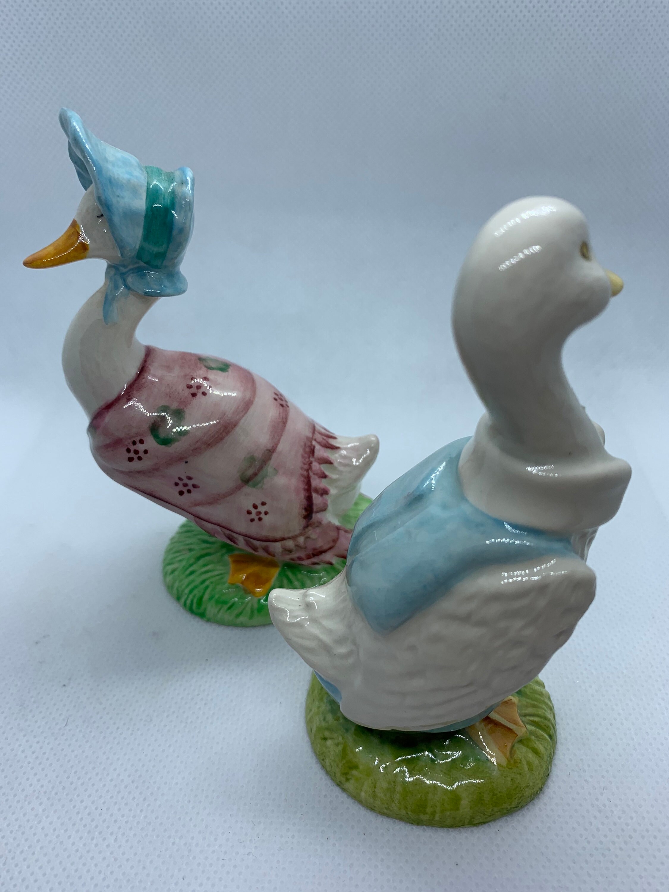 Mrs. Jemima and Mr. Drake Puddle-duck Beatrix Potter Figurines - Etsy