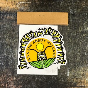 MONARCH CATERPILLAR STICKER 5 Pack Butterfly Milkweed Outdoor Uv Vinyl ...