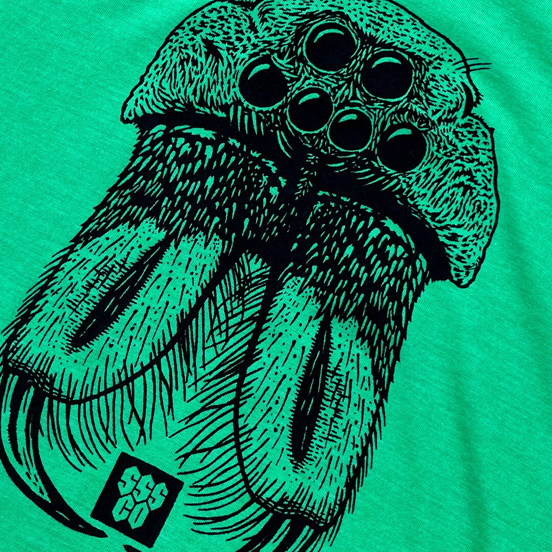 RABID WOLF SPIDER Hand Screen Printed Shirt Smiling Snake Shirt Company ...