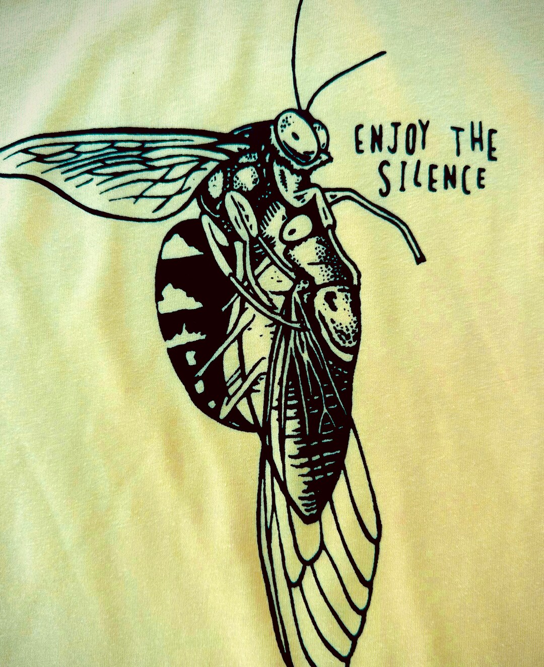 ENJOY THE SILENCE Cicada Killer Shirt Wasp Hornet Entomology ...
