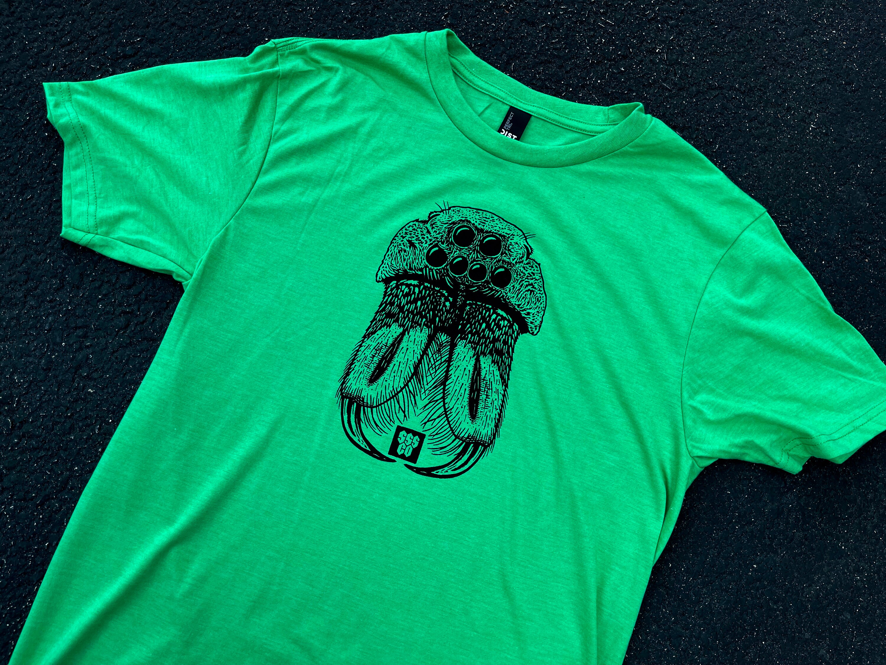 RABID WOLF SPIDER Hand Screen Printed Shirt Smiling Snake | Etsy