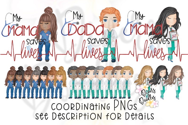 Heart Beat PNG Nurse Digital Paper Medical Digital Download - Etsy