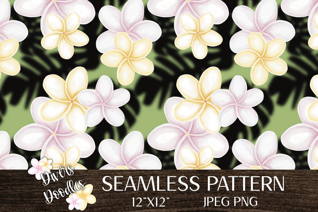 Hawaiian Digital Paper, Tropical Seamless Pattern for Fabric, Floral ...