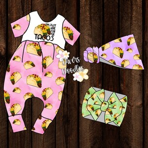 Taco Digital Paper, Food Seamless Pattern, Mexican Food Art, Purple ...