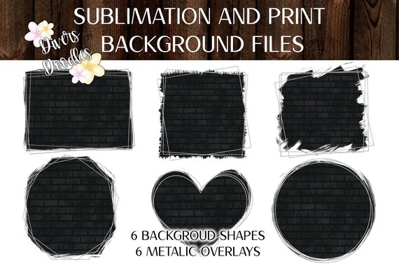 Distressed Sublimation Backgrounds PNG Frame Digital Clipart - Etsy