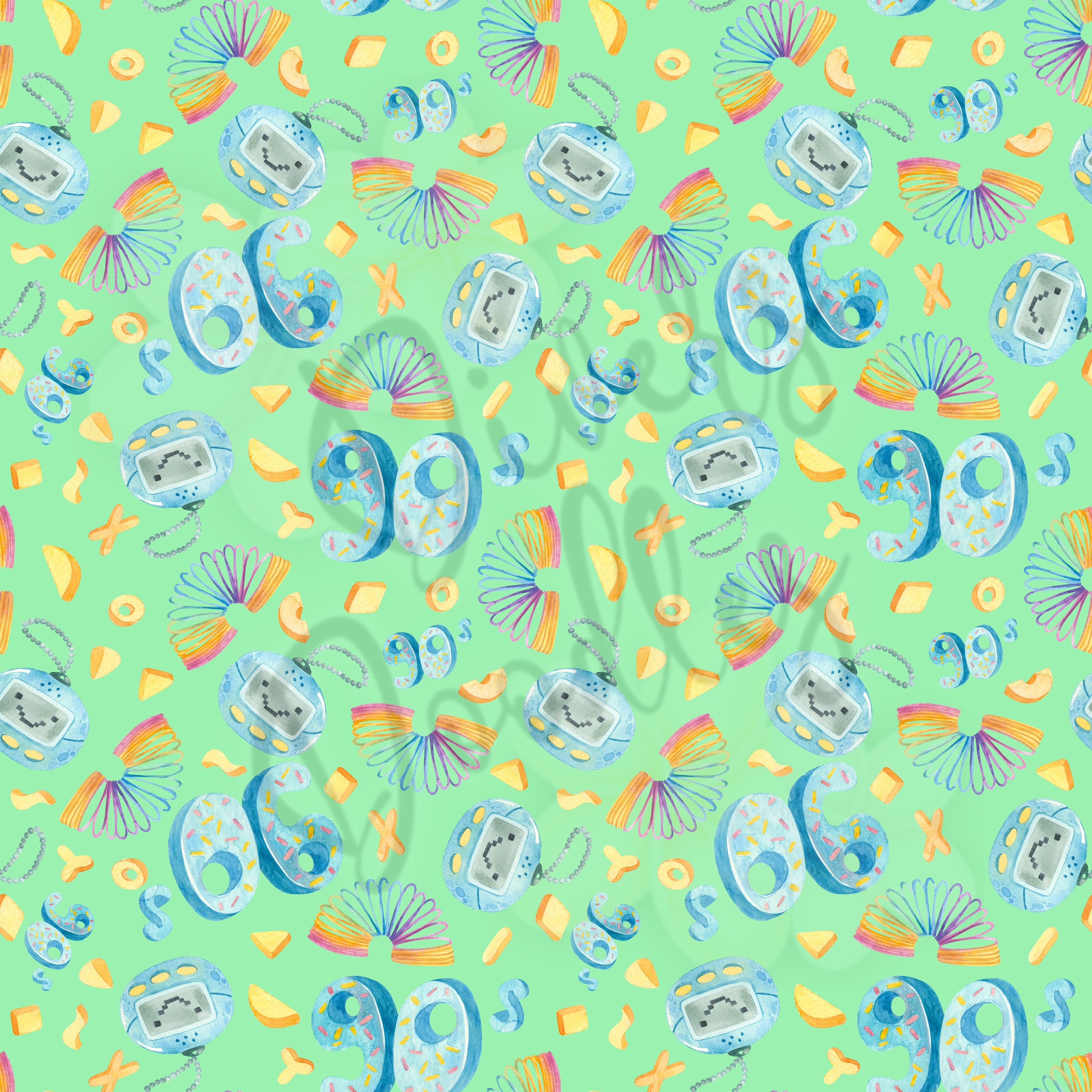 90s Seamless Pattern, 90s Digital Paper, 90s Toys PNG, Pop Culture PNG ...