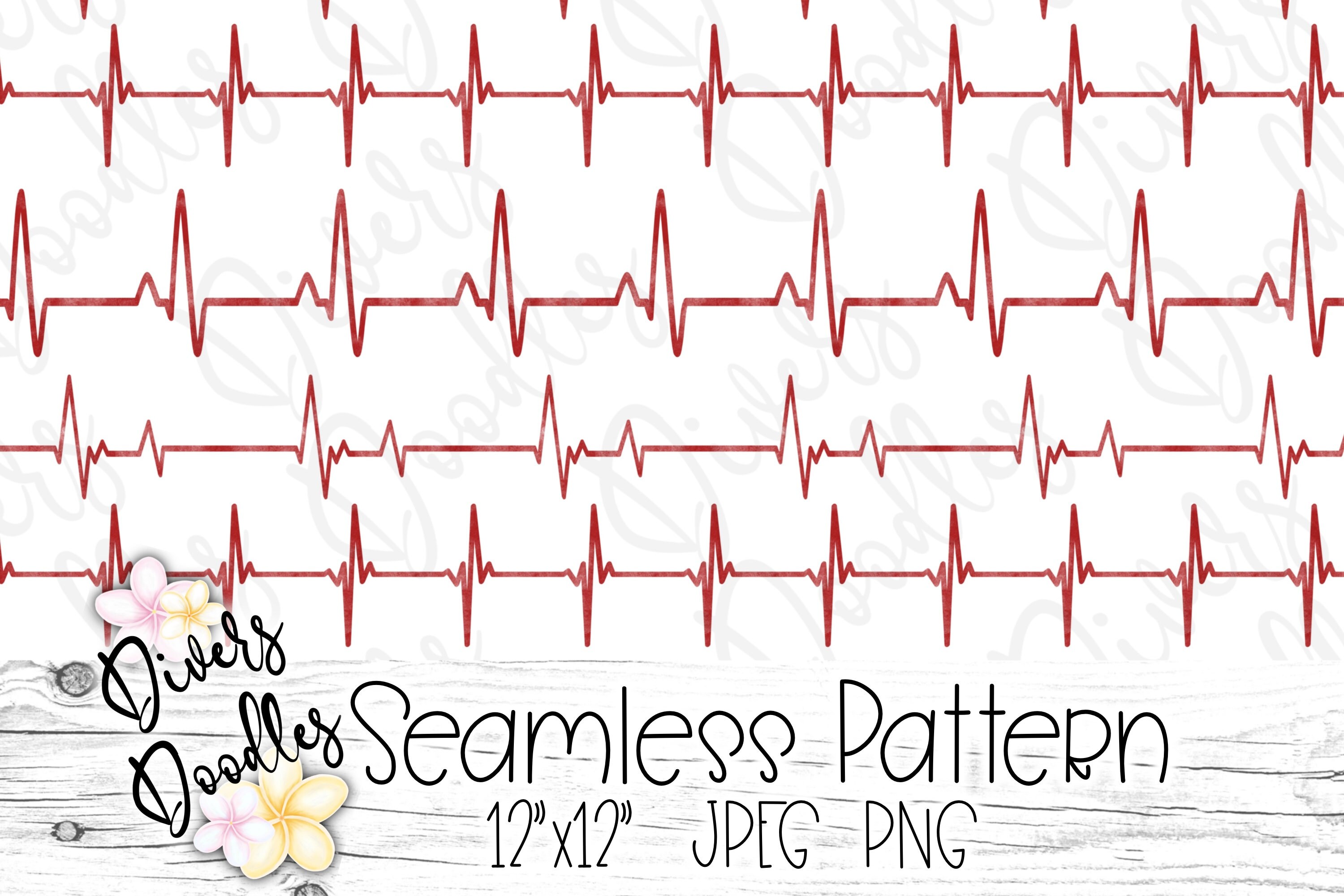 Heart Beat PNG Nurse Digital Paper Medical Digital Download - Etsy