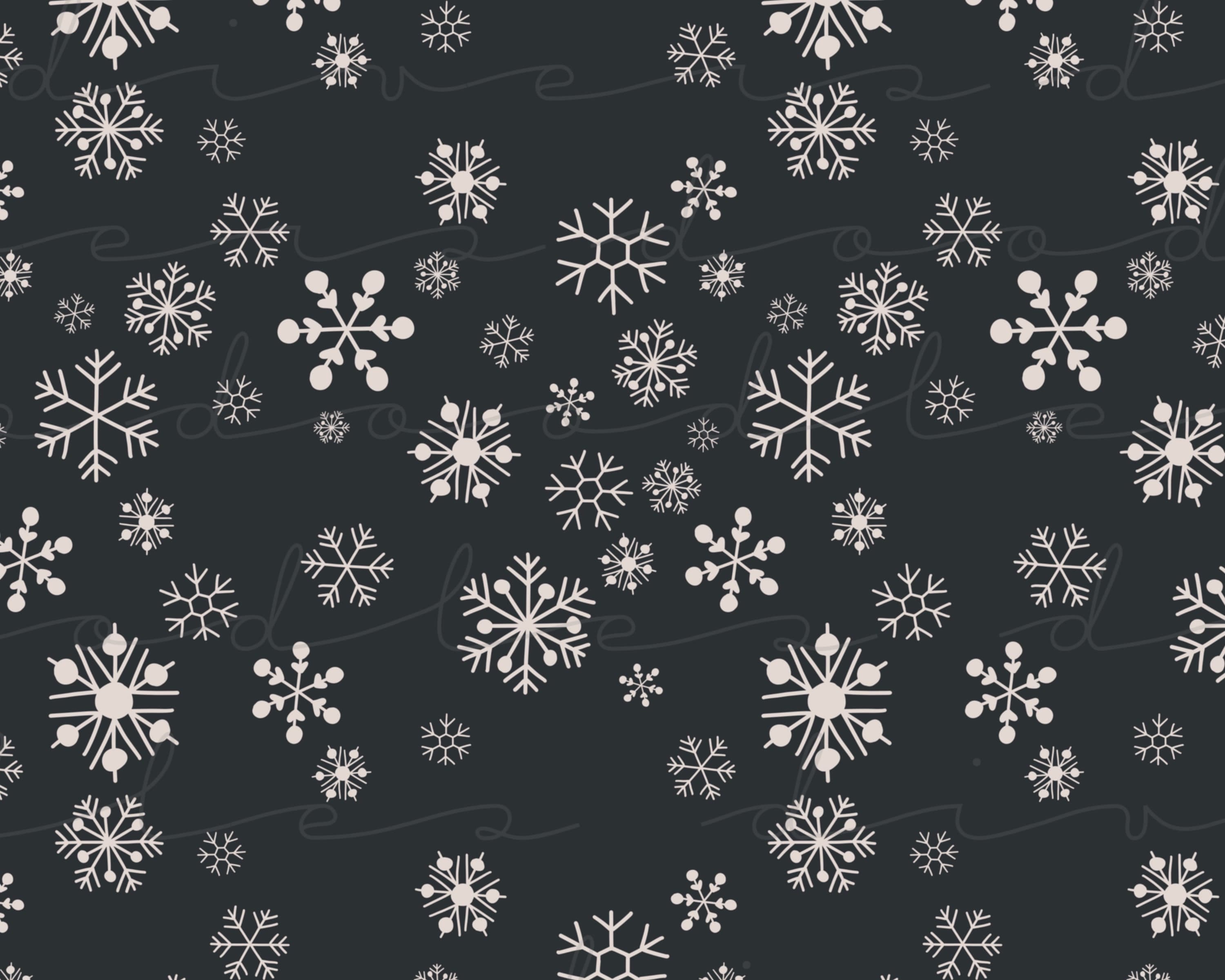 Digital Paper With Snowflakes, Winter Seamless Files for Fabric ...