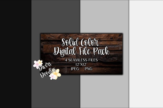 Solid Seamless Files Gray Digital Paper Bundle Seamless | Etsy
