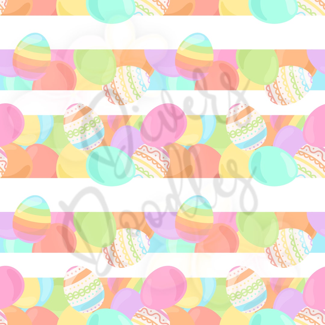 Easter Egg Digital Paper, Candy Digital Paper, Easter Seamless Pattern ...