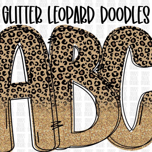 Half Leopard Purple and Gold Alphabet Bundle Sublimation PNG - Etsy