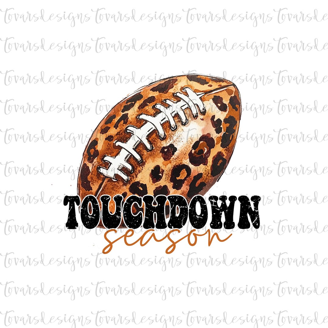 Leopard Football PNG: Watercolor Touchdown Season (digital Download) - Etsy