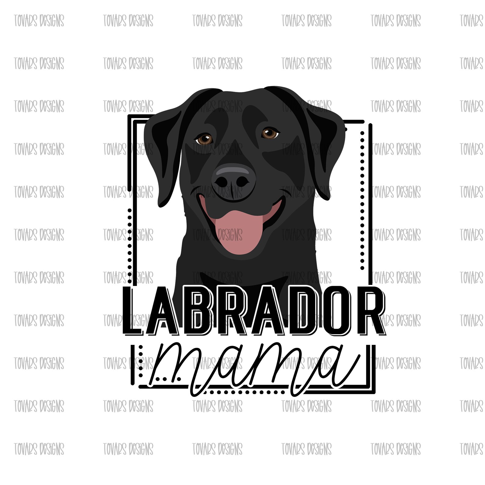 Labrador Mama Sublimation Download Black Lab Dog PNG File - Etsy