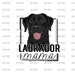 Labrador Mama Sublimation Download, Black Lab Dog PNG File Instant ...