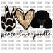 Peace Love Poodle, Poodle Sublimation Png Digital Download, Peace Love ...