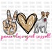 Peace Love Jack Russell Sublimation Png Digital Download, Jack Russel ...