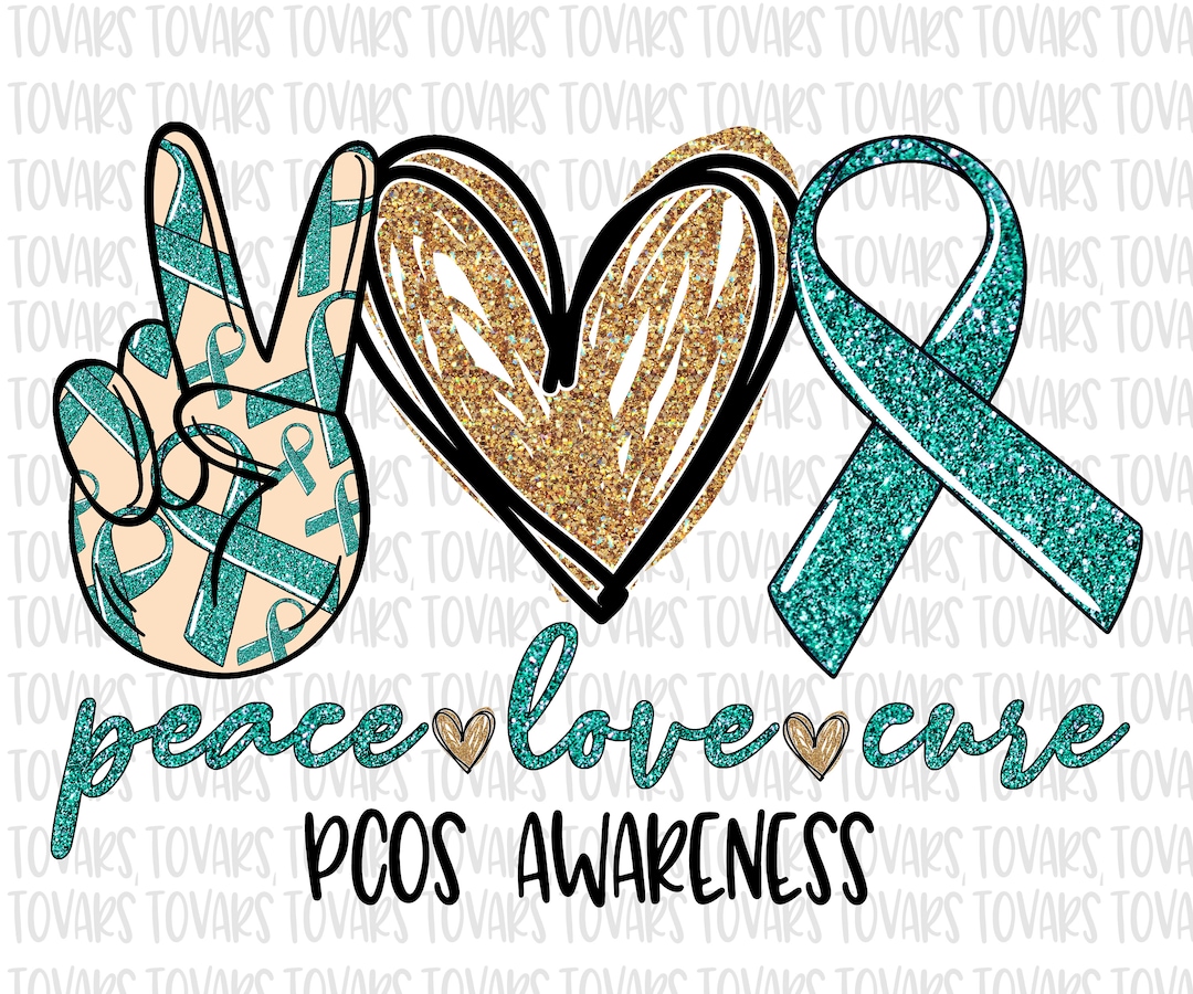 Peace Love Cure Sublimation Png Digital Download, Peace Love Cure PCOS ...