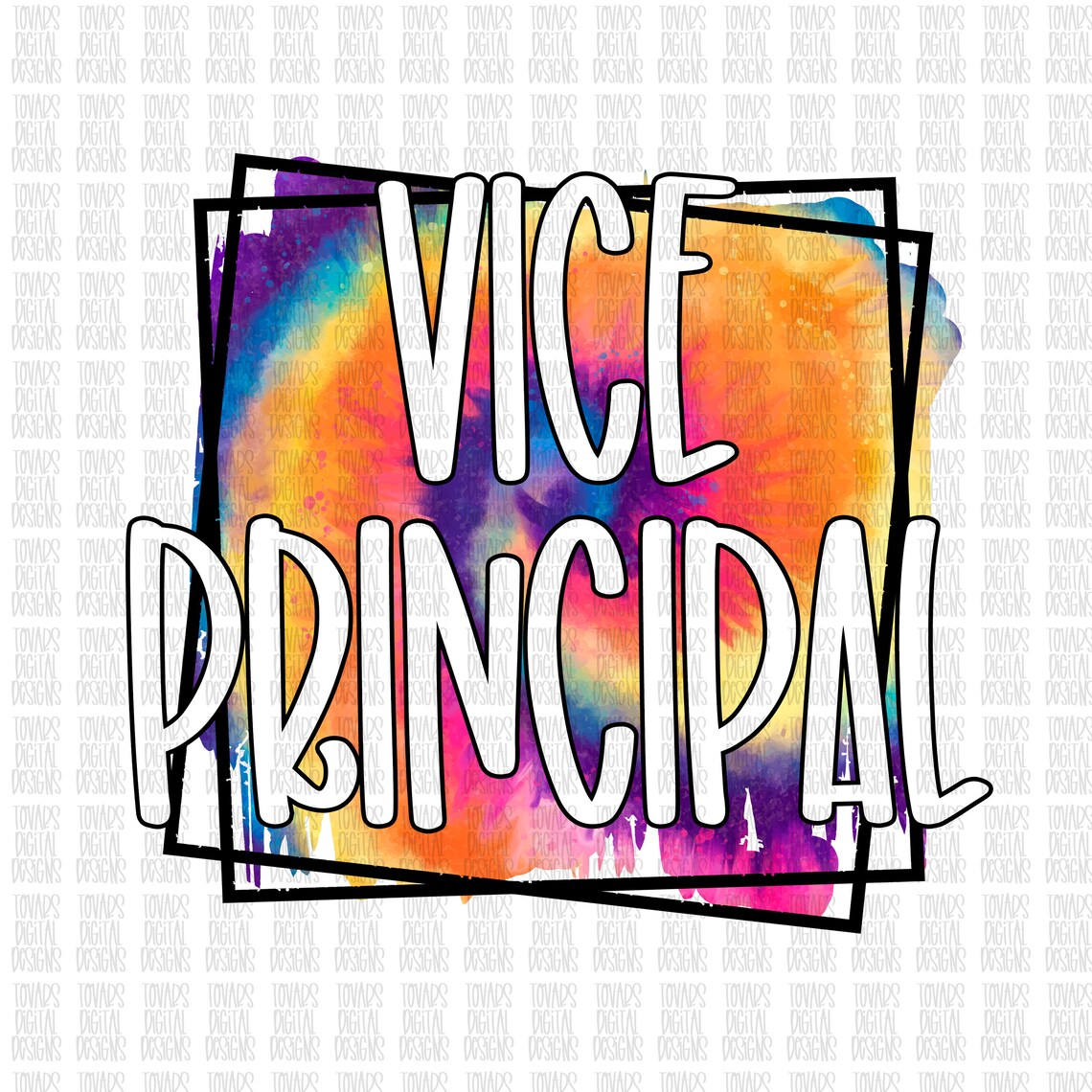 Vice Principal Tie Dye Sublimation Vice Principal PNG - Etsy
