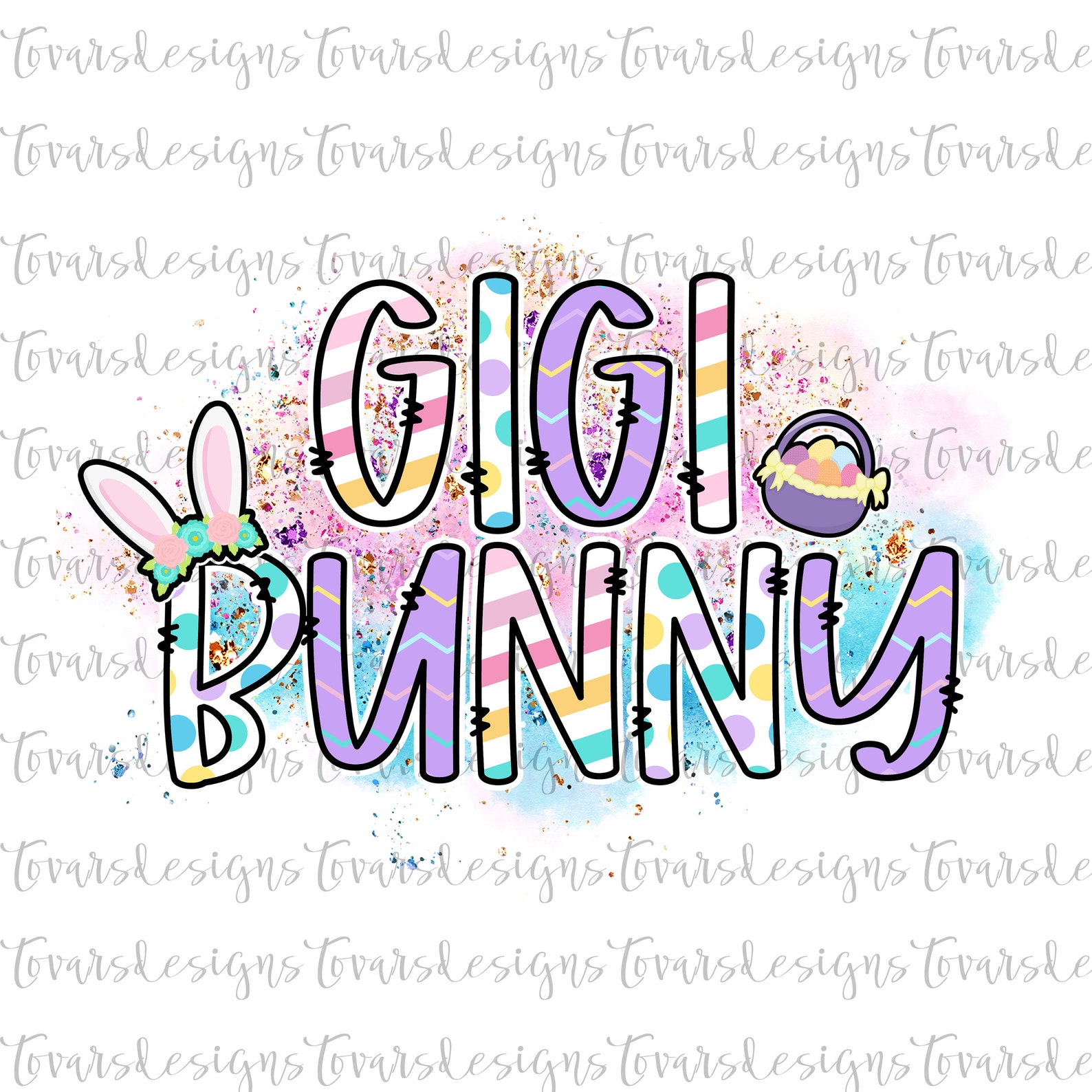 Gigi Bunny Png Design Gigi Bunny Easter Design Sublimation - Etsy