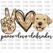 Peace Love Rottweiler Sublimation Png Digital Download, Rottweiler Png ...