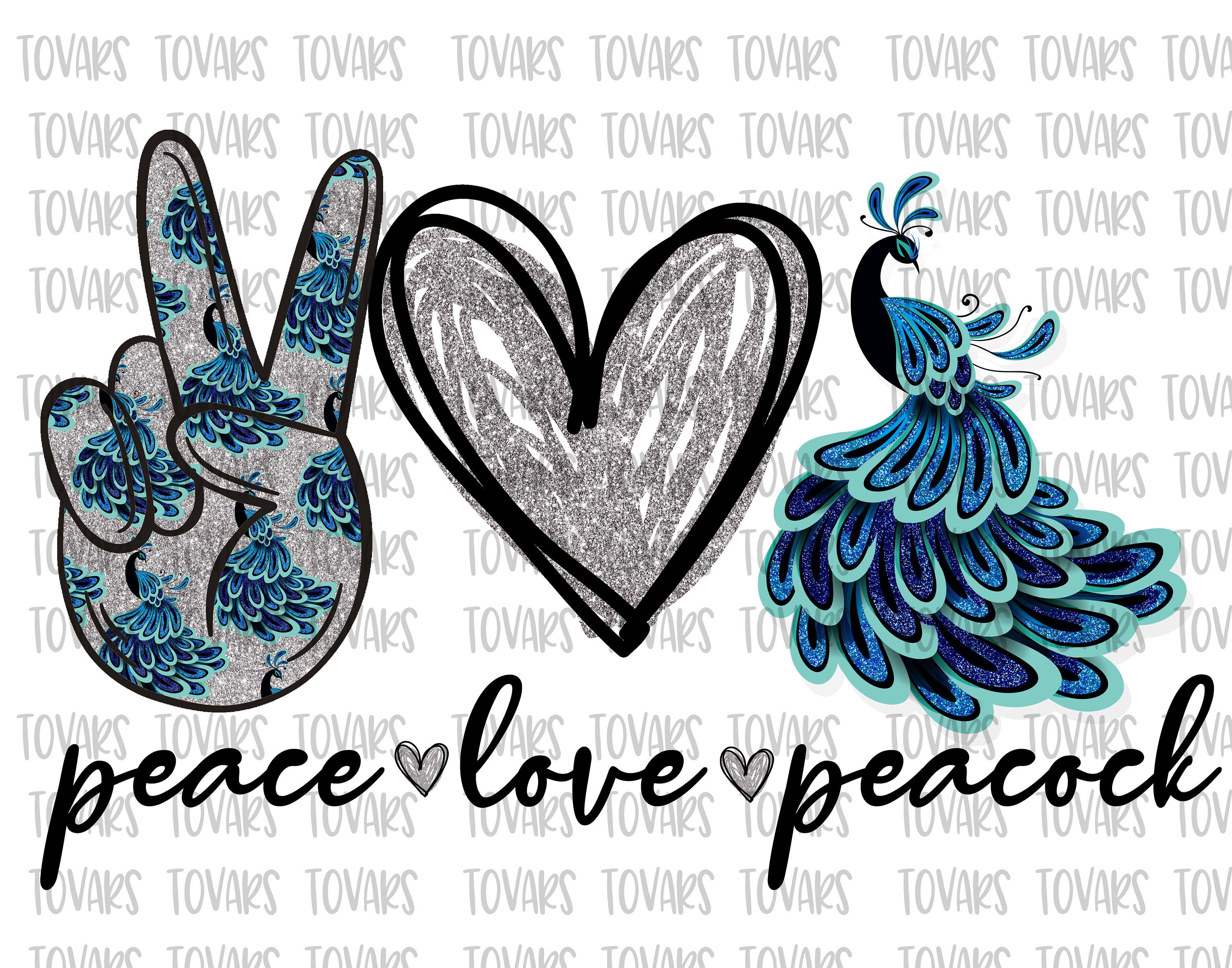 Peace Love Peacock Sublimation Download, Peace Love Peacock PNG ...