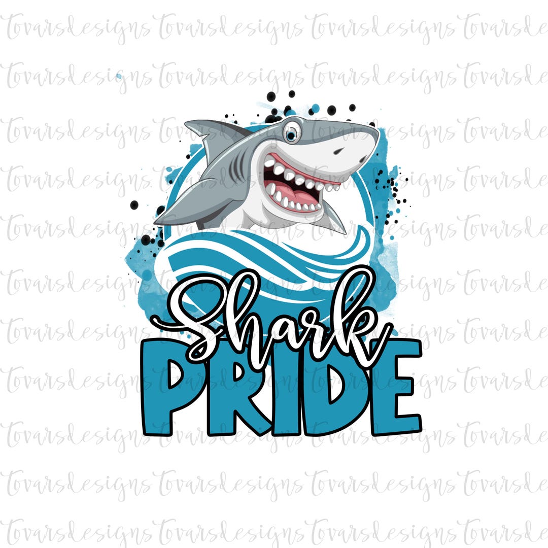 Shark Pride, Shark Digital Art, Shark Digital Download, Shark Printable ...