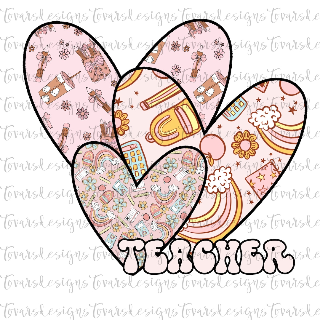 Teacher Png, Back to School Design, Retro Teacher Sublimation, Teacher ...
