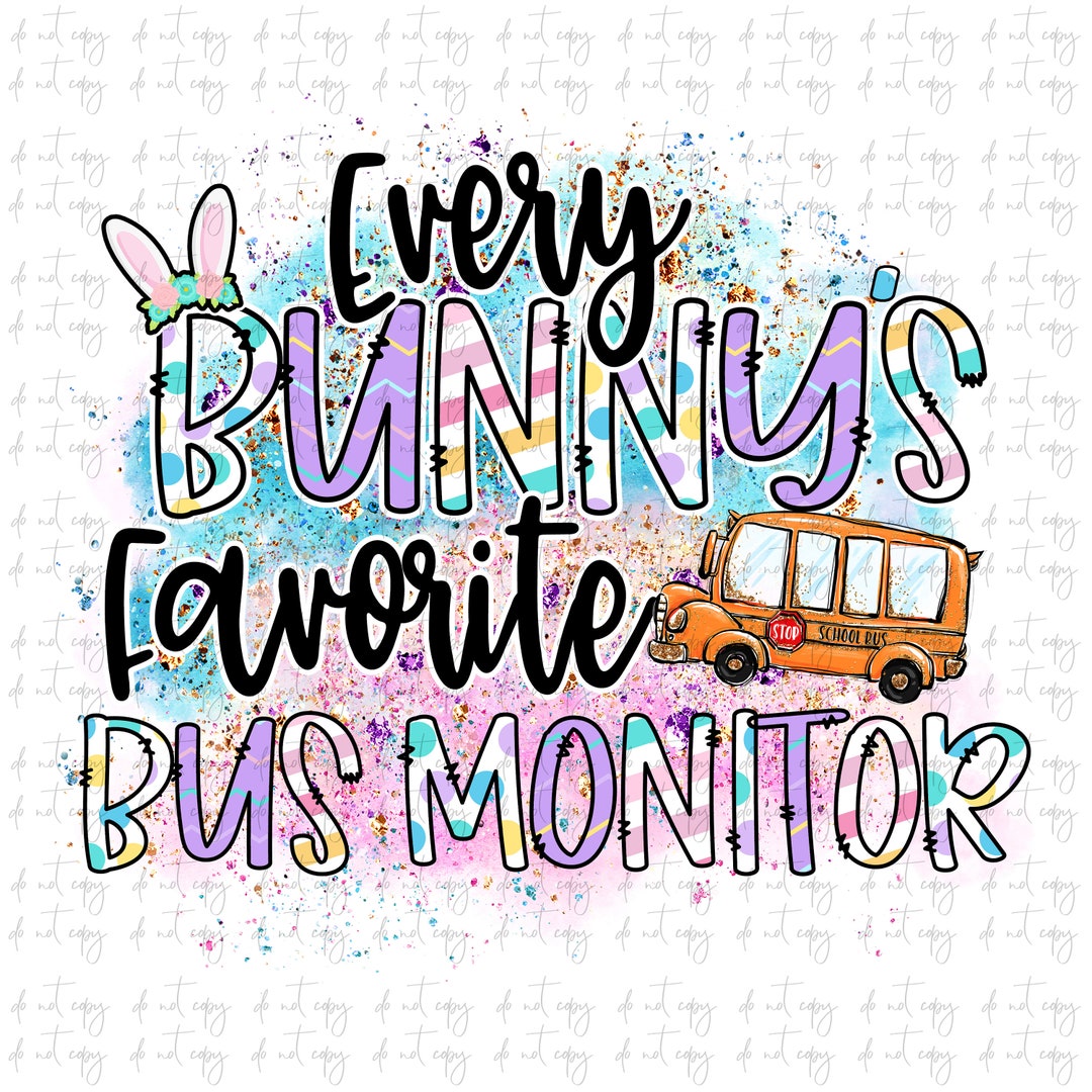 Easter Bunny Bus Monitor PNG, Sublimation Design (digital Download) - Etsy