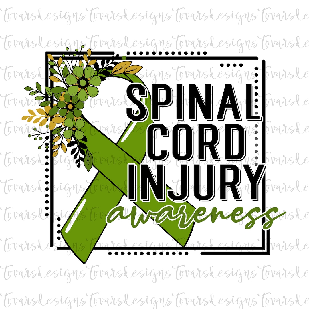 Floral Spinal Cord Injury Awareness Png, Spinal Cord Injury Awareness ...