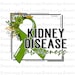 Floral Kidney Disease Awareness Png, Kidney Disease Awareness PNG ...