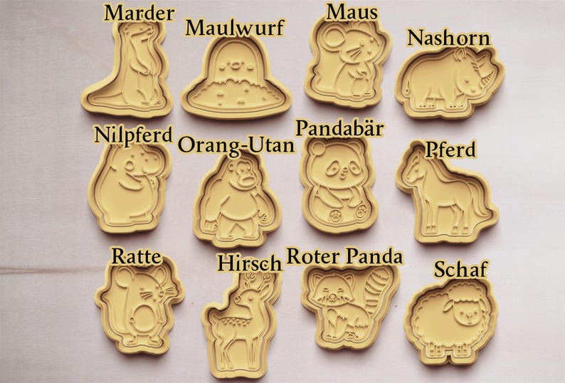 Land Animals Collection III Cookie Cutters | Cookie Cutters | Cookie ...