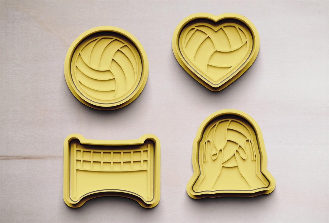 Volleyball Cookie Cutter | Cookie Cutters | Cookie Cutter | Cookie Mold ...